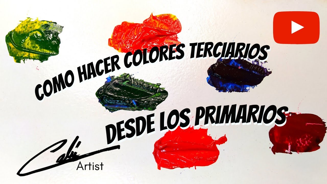 COMO HACER LOS COLORES TERCIARIOS DESDE LOS PRIMARIOS. COLORIMETRIA ...