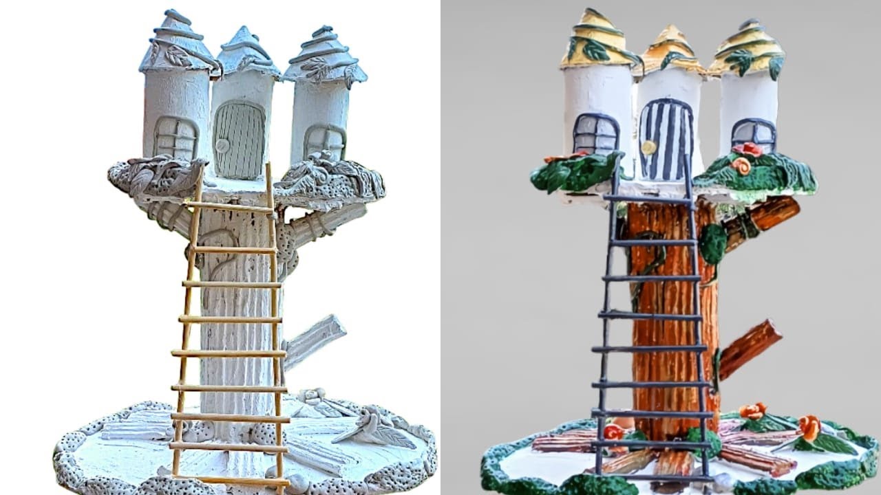 Fairy House Using Cardboard||Tree house #homedecor #christmas # ...