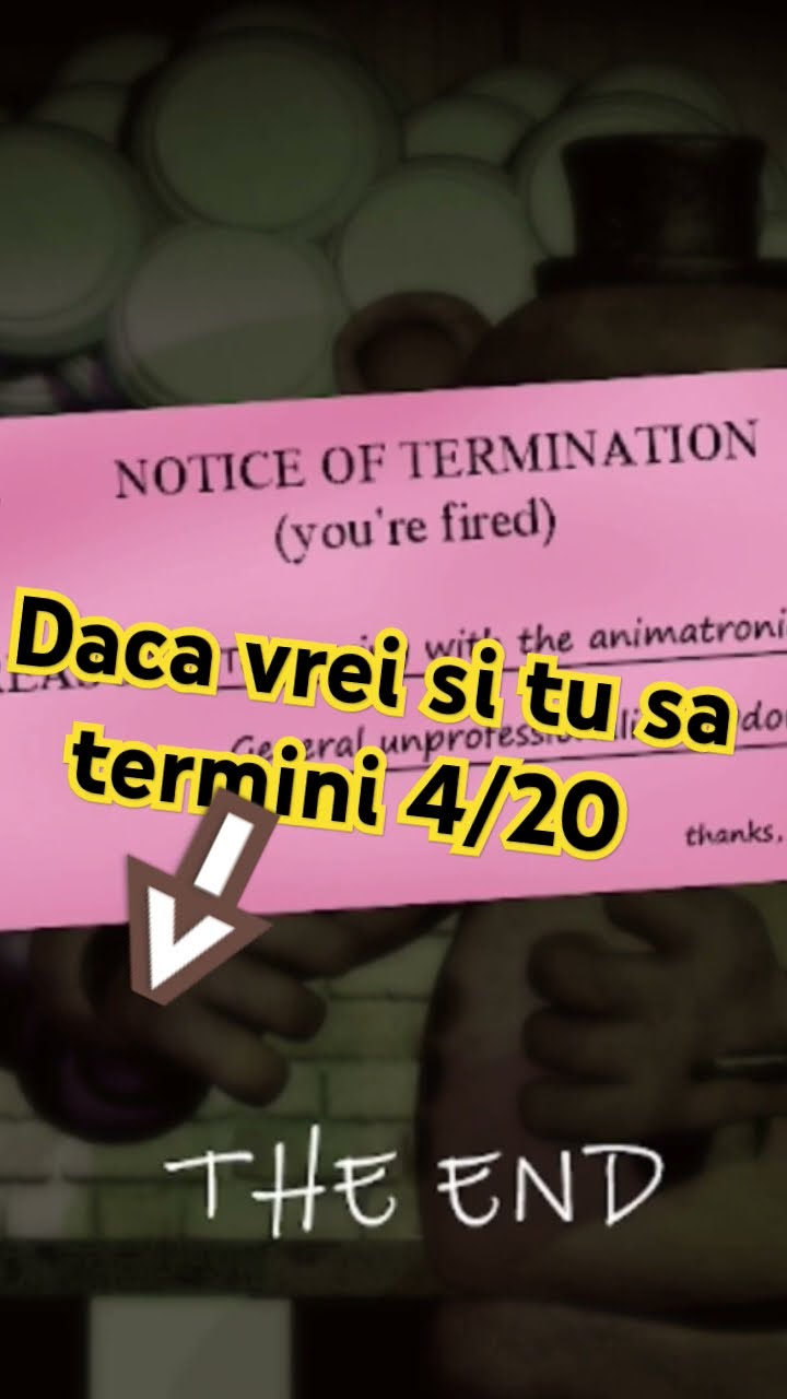Am terminat 4/20 #fivenightsatfreddy - YouTube