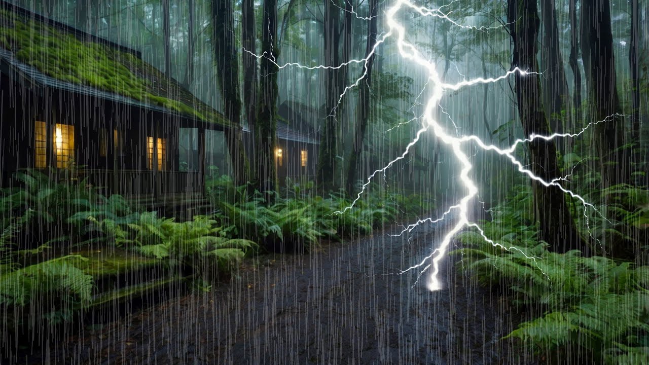 🔴 Heavy Rain With Deep Thunder Sounds - Thunderstorm Rain Sounds For ...