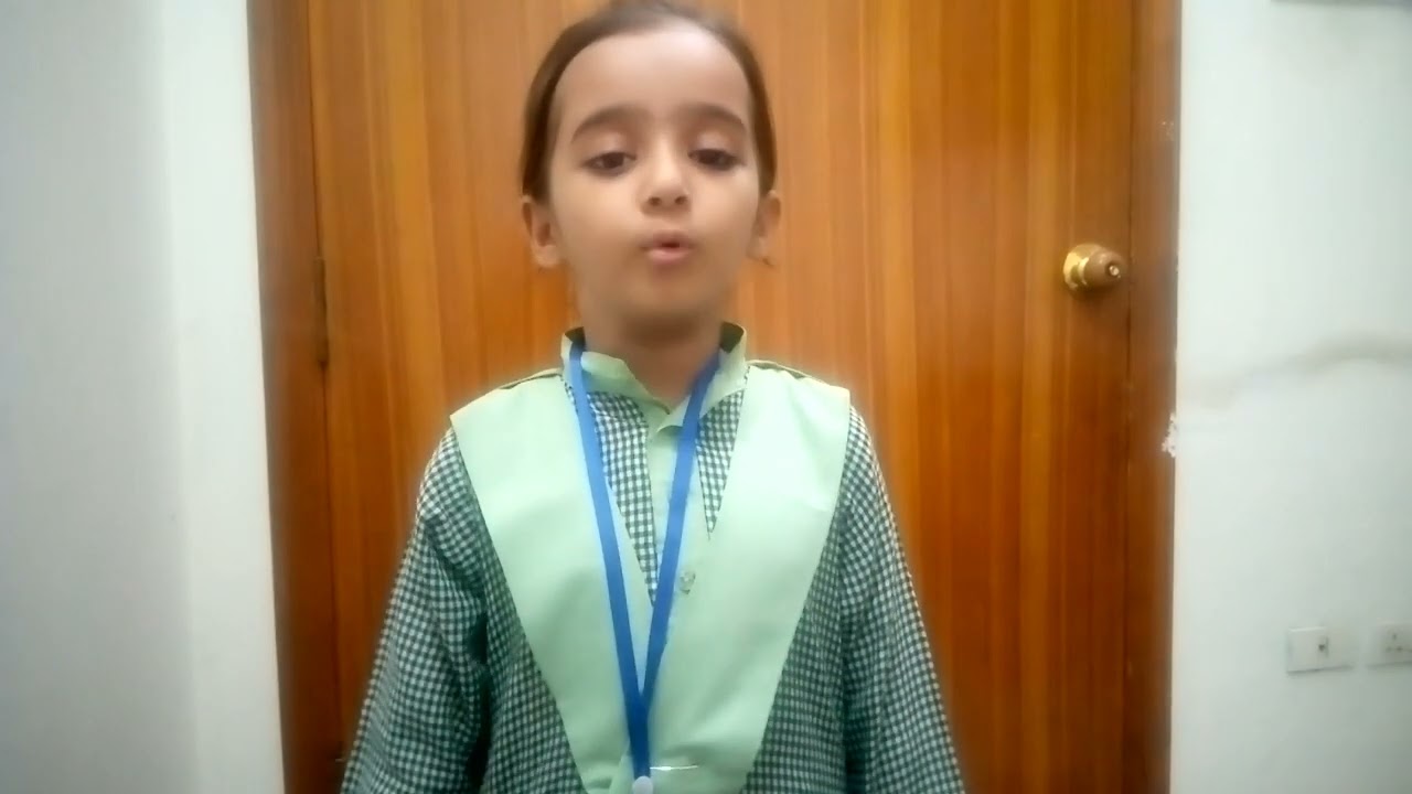 SCHOOL OF EXCELLENCE HAFIZABAD.ZOHA FATIMA.GOOD WORDS. - YouTube