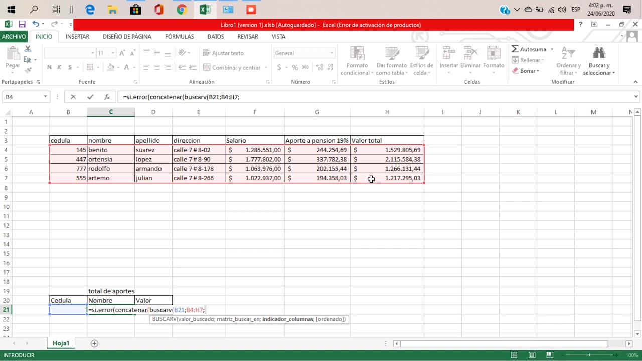 Formulas Excel Youtube 1362