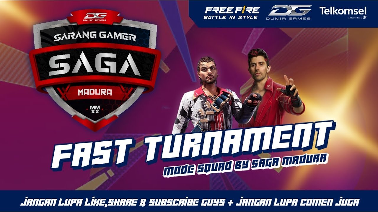 🔴LIVE || FREE FIRE || MINI FAST TOUR BY SAGA MADURA - Mode Squad - YouTube