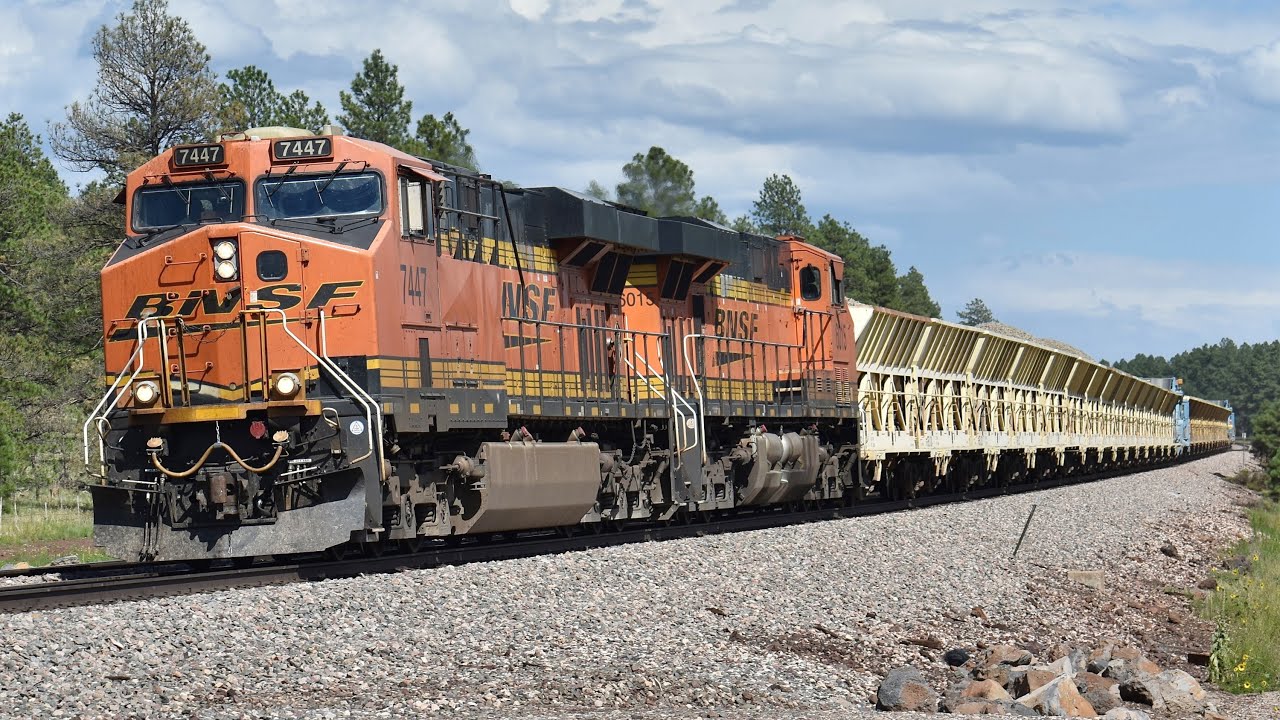 Afternoon and Evening Trains on the BNSF Southern Transcon - YouTube