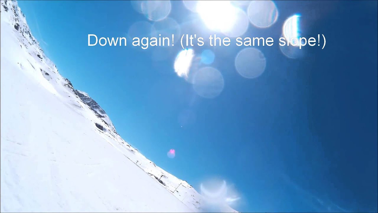 My first attempt at skiing down a mountain - Fail - YouTube