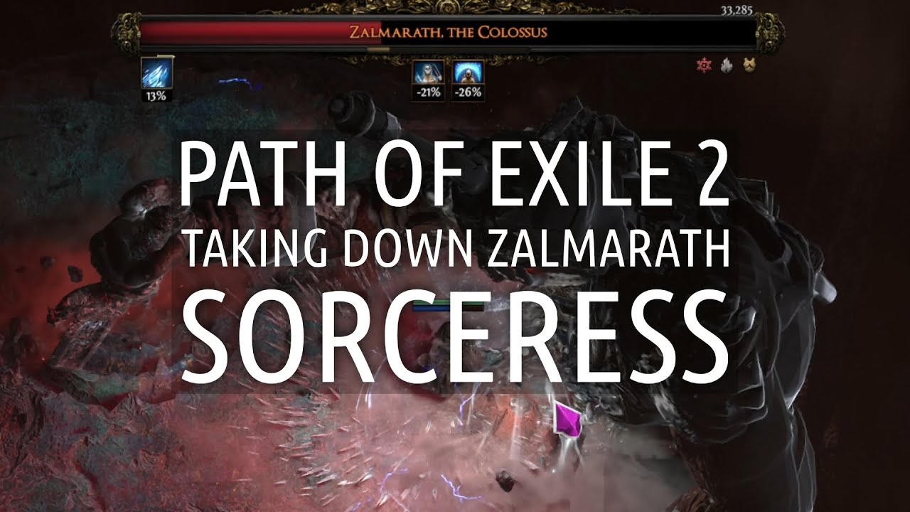 Taking Down Zalmarath with the Sorceress (Act 2) | Path of Exile 2 ...