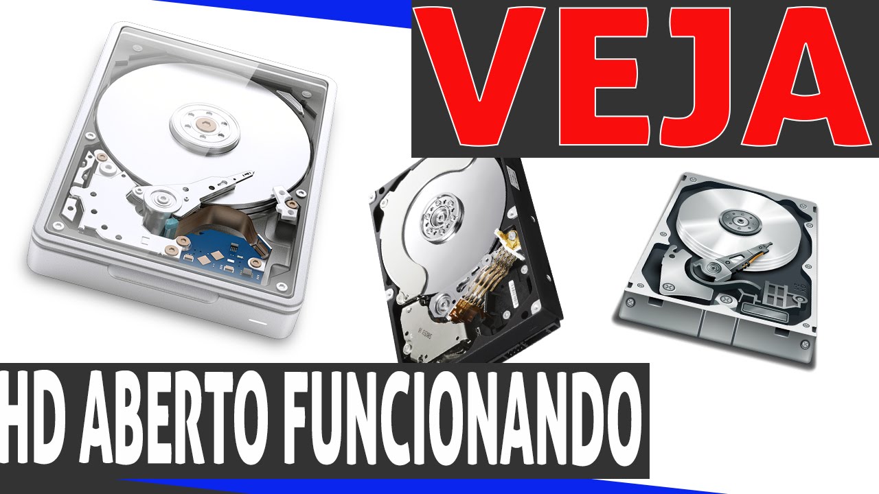 Como funciona um HD HDD de notebook / Computuador. Veja um aberto ...