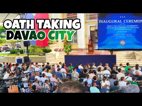 VLOG INAUGURAL NEWLY ELECTED LGU DAVAO CITY. - YouTube