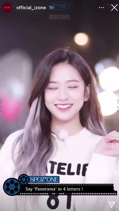 (eng) SPOZ*ONE 은비 유진 Panorama One-reeler IZ*ONE - YouTube