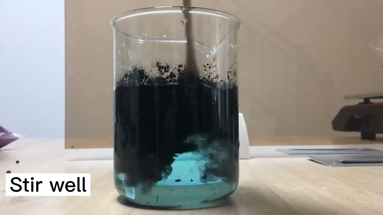 Decolorization experiment of activated carbon - YouTube