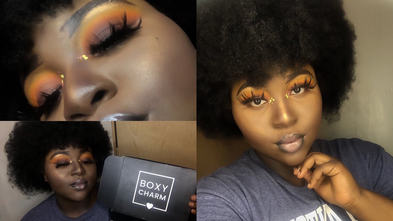 January Boxycharm Makeup look for dark skin - YouTube