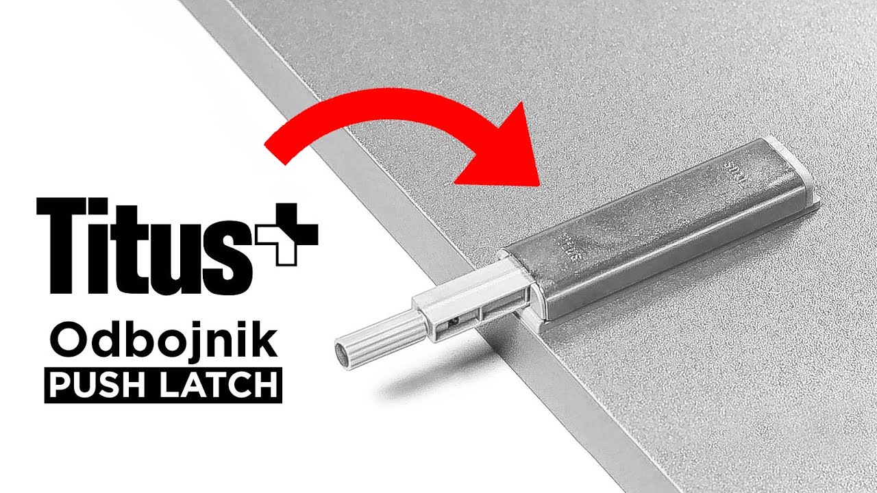 Odbojnik meblowy TITUS PUSH LATCH - YouTube