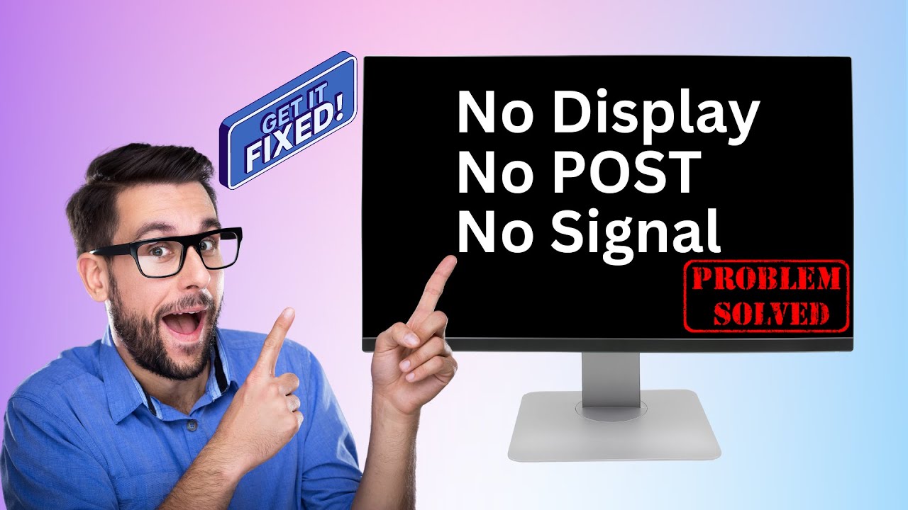 Windows PC Fails to POST with No Display - YouTube