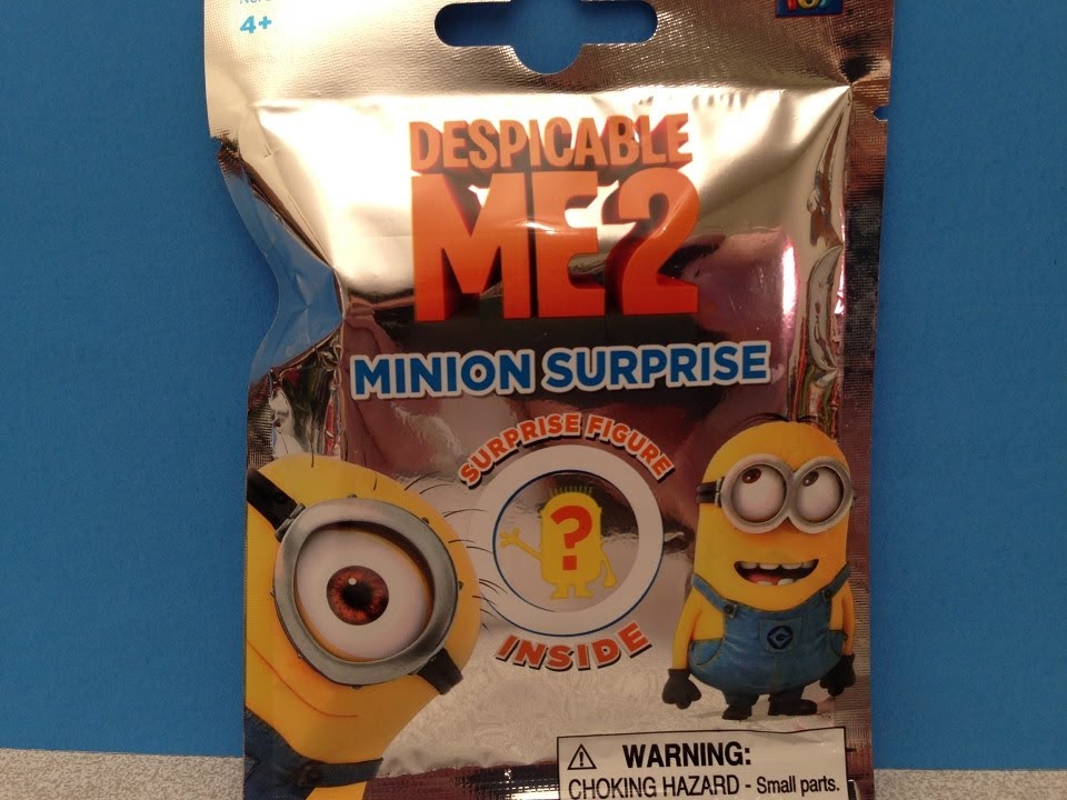 DESPICABLE ME 2 MYSTERY MINION BLIND BAG/PACK OPENING AND FREE TOY ...