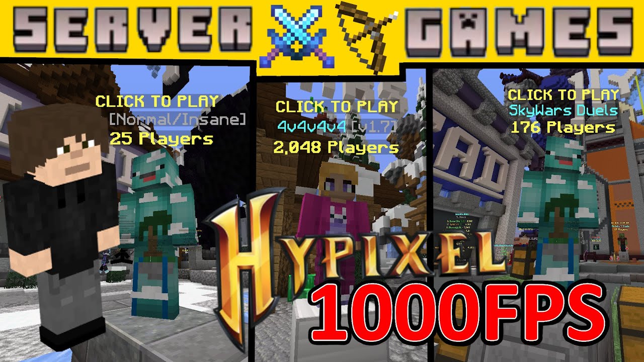 Minecraft Hypixel | PVP mit 1000FPS - YouTube