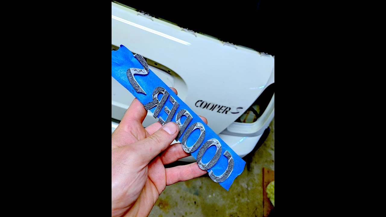 PROJECT MINI COOPER S R53 VLOG UPDATE HOW TO REMOVE LETTER EMBLEMS project-mini-cooper-s-r53-vlog-update-how-to-remove-letter-emblems