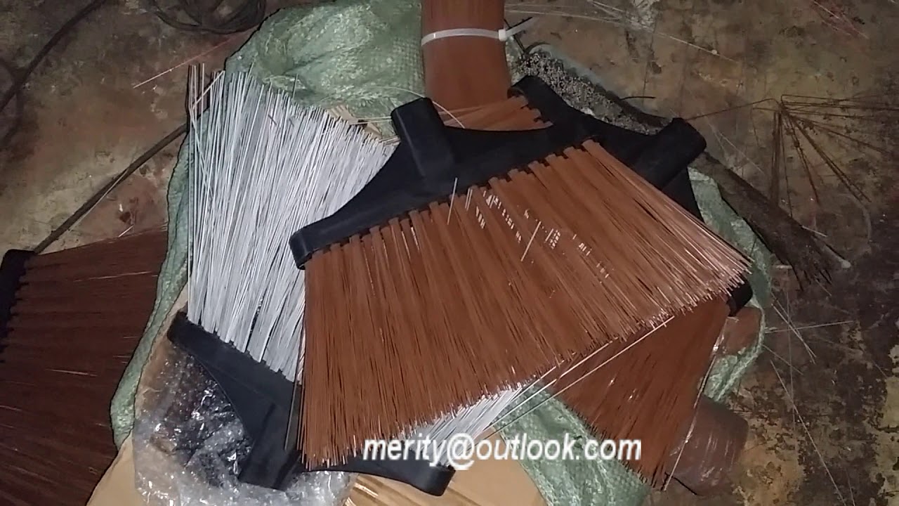 5 axis broom making machine--Merit Brush Machine Manufacturer - YouTube