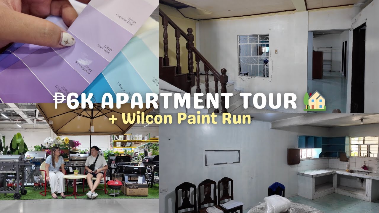 P6k apartment in probinsya + wilcon paint run vlog - YouTube