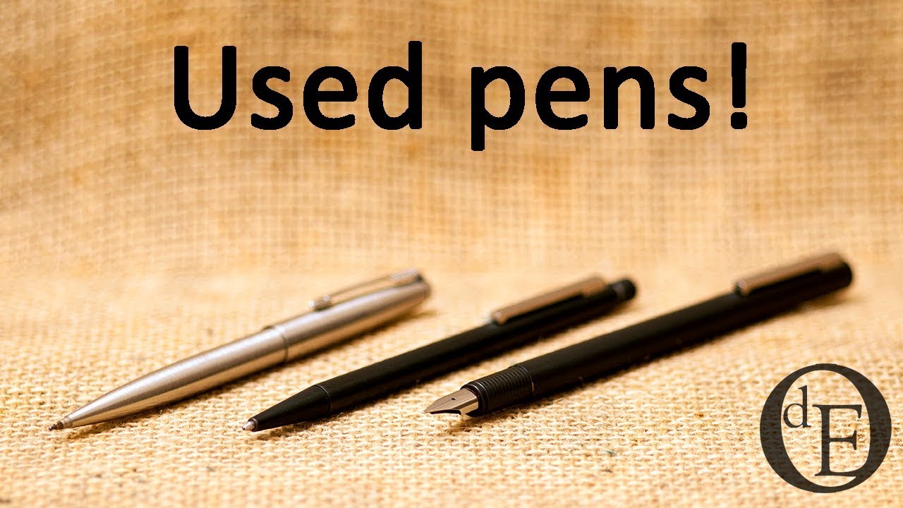 Used pens purchase - Parker Lead Refill and Lamy CP1 set - YouTube