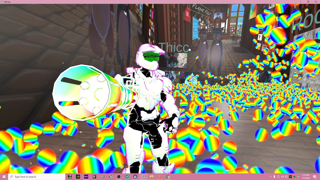 rainbow avatar vrchat - YouTube