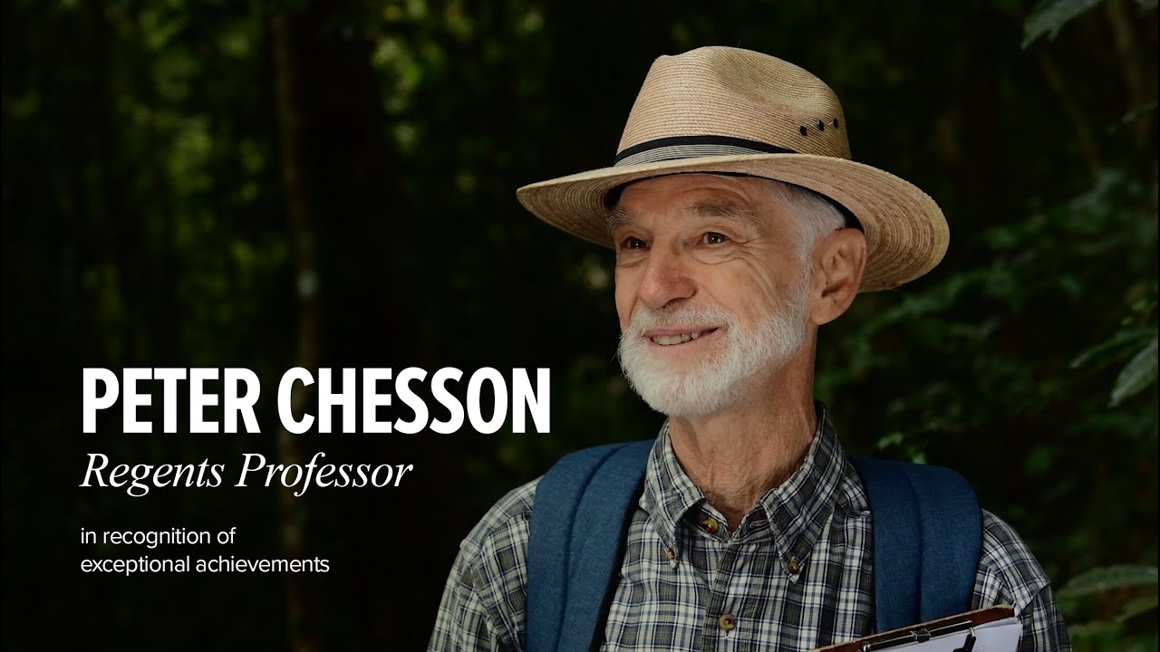 Profile of Regents Professor Peter Chesson, 2020 - YouTube