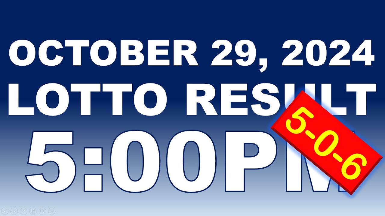 lotto result today 5pm October 29 2024 | 2d ez2 3d swertres 6d 6/42 6/ ...