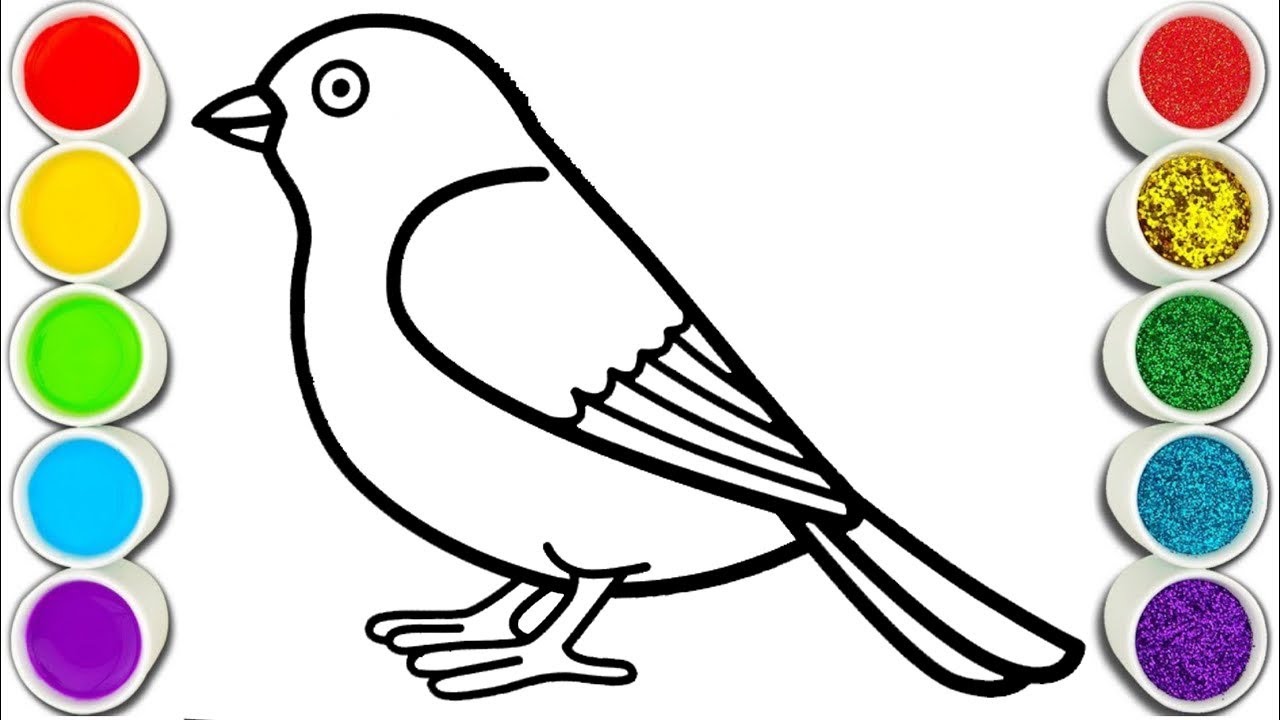 Colorful Journey with the Magic Bird Painting & Coloring For Kids and ...