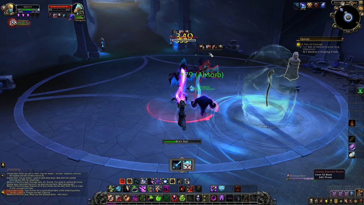 World of warcraft Quest: A test of courage - YouTube