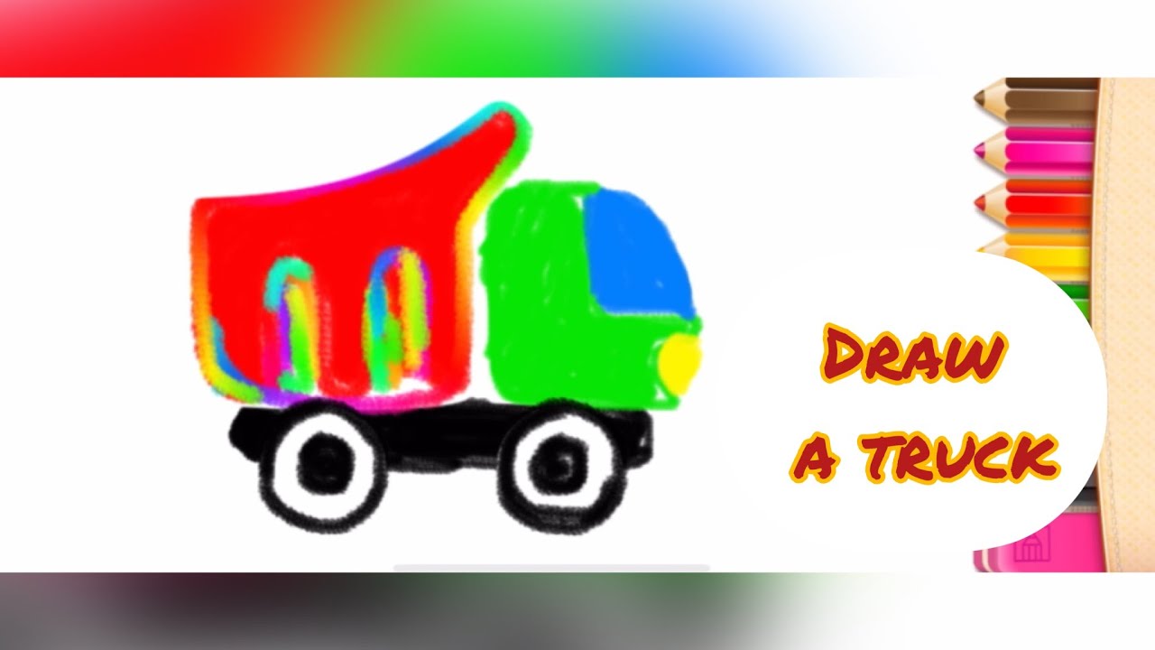 How to draw a truck | Draw animated pictures - YouTube