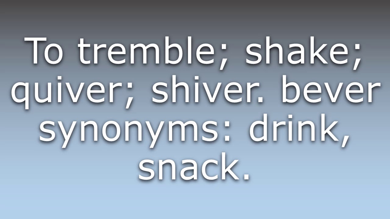 What does Bever mean? - YouTube