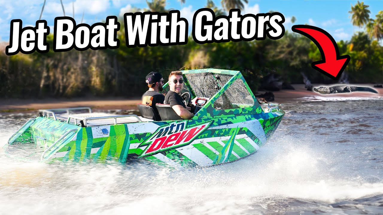 Jet Boating In Gator Infested Water! - YouTube