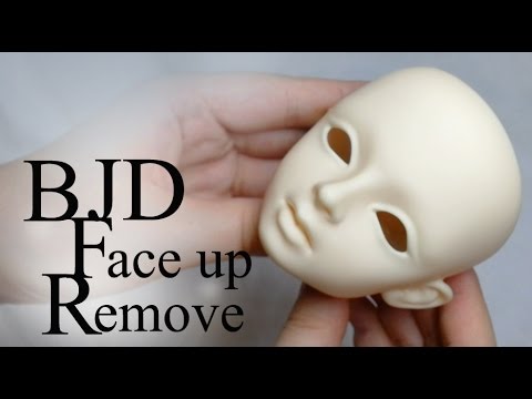 bjd faceup remove tutorial (신너세척) - YouTube