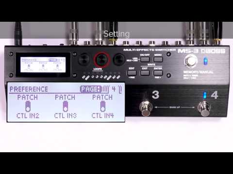 MS-3 Quick Start Chapter7: Harici ayak kontrolü ile Bank değiştirmek (SYSTEM Ayarlama)
