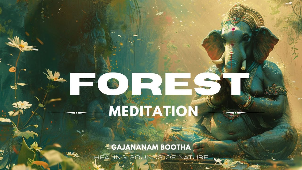 FOREST MEDITATION || Ganesha Mantra || Gajananam Bhootha || Healing ...