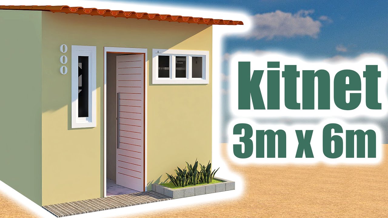 Kitnet 3m x 6m - YouTube