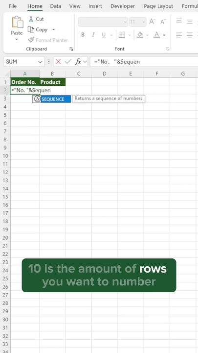 STOP Typing Lists Manually! Excel SEQUENCE Formula Hack You Need to Know #shorts #excel - YouTube
