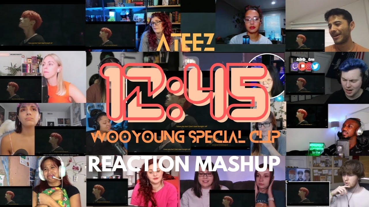 ATEEZ (에이티즈) - '12:45' Wooyoung Special Clip REACTION MASHUP - YouTube