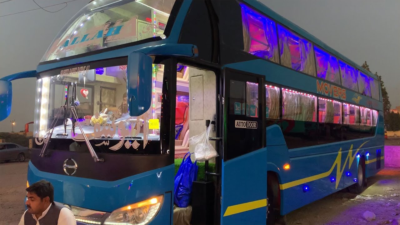 Al Yousof Sleepers Bus Review // Karachi To Quetta Bus Terminal Yousuf ...