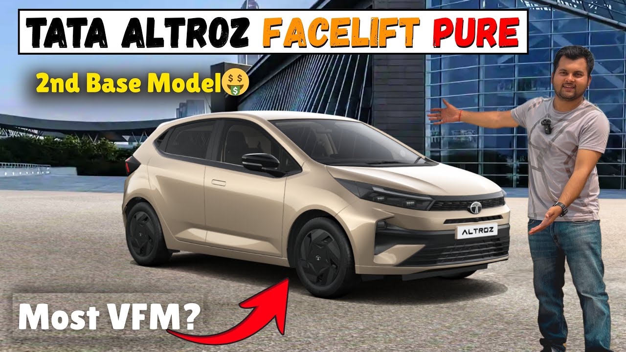 Tata Altroz 2025😍 2nd Base Model Pure🔥| Tata Altroz Facelift 2025 Pure🤑 ...