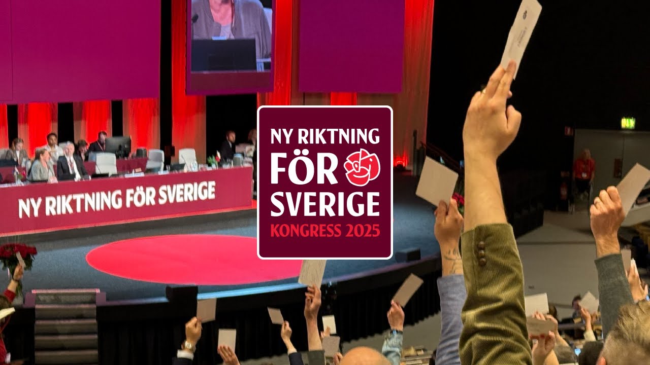 LIVE: Socialdemokraternas kongress 2025 - dag 2 kvällen - YouTube