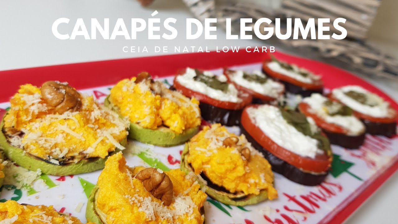 Como Fazer Canapés De Legumes (Ceia de Natal Low Carb) - YouTube
