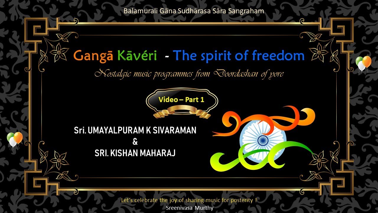 Journey into Svara, Raga & Laya - Part 1 : U K Sivaraman (Mridangam ...