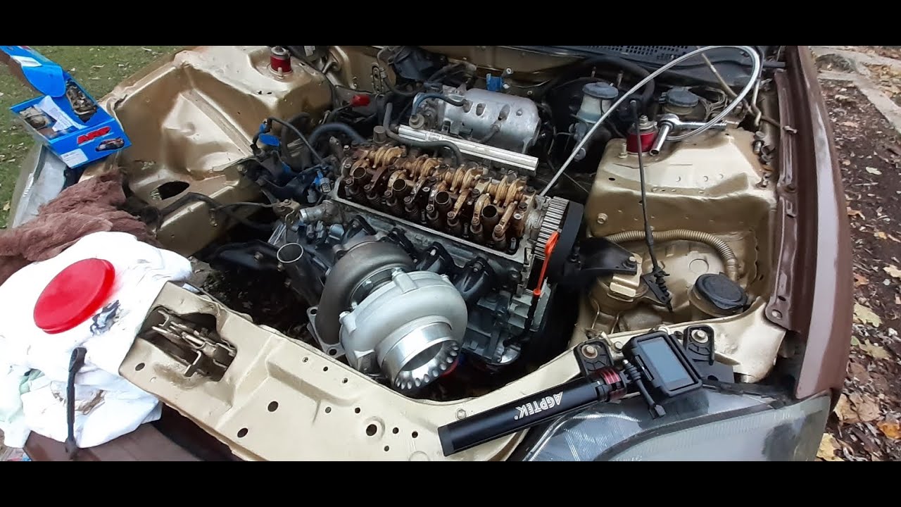 500hp civic Ebay build D16 ARP Headstud DISASTER - YouTube
