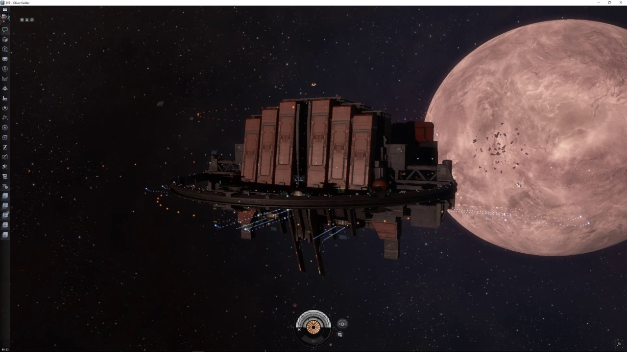 Eve Online - Blowing up a moon chunk - YouTube