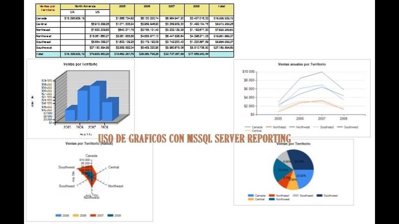 Uso de gráficos con MSSQL Server Reporting Services - YouTube