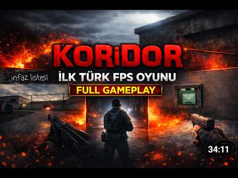 Koridor: İnfaz Listesi %100 Yerli İlk TÜRK Yapımı FPS Oyunu Full Gameplay
