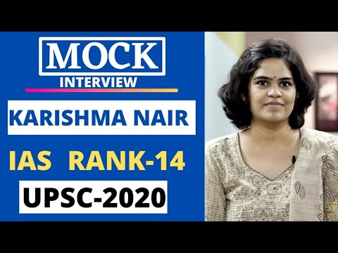 Karishma Nair UPSC Topper Rank 14 || IAS Topper 2020 Interview || First Forensic Science IAS ...