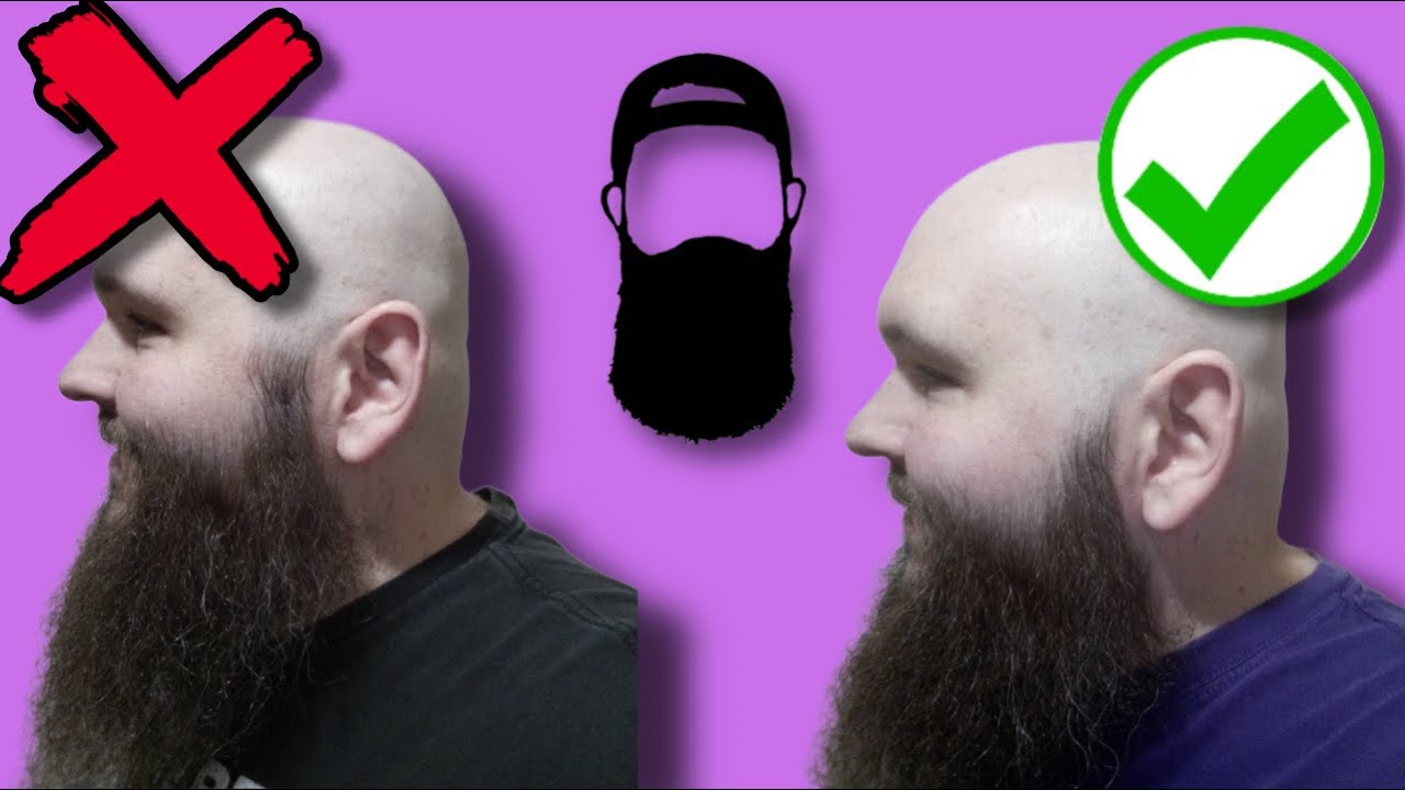 Perfect Sideburn Angle for Bald & Bearded! - YouTube