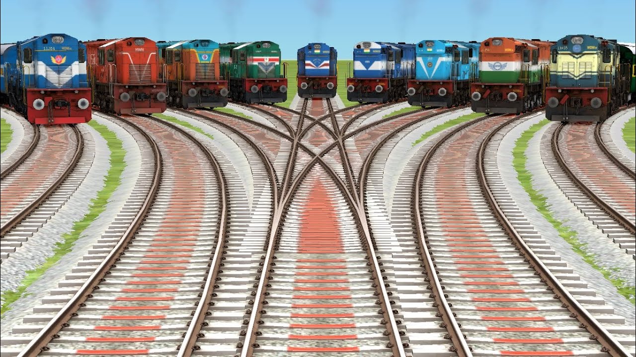 ELECTRIC TO DIESEL LOCOMOTIVE CHANGE (WAG7 - WDP4D) - Train Simulator ...