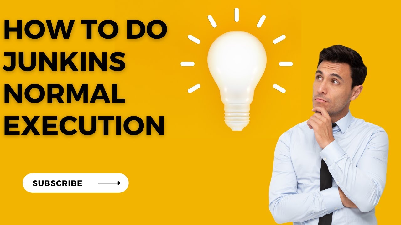 how to do normal execution with junkins - YouTube